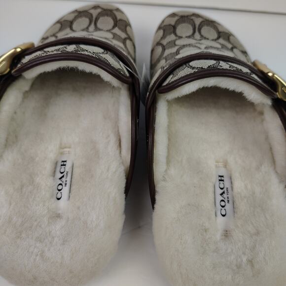 Coach | Shoes | Coach Ashton Clog In Signature Jacquard Oakmaple Color ...